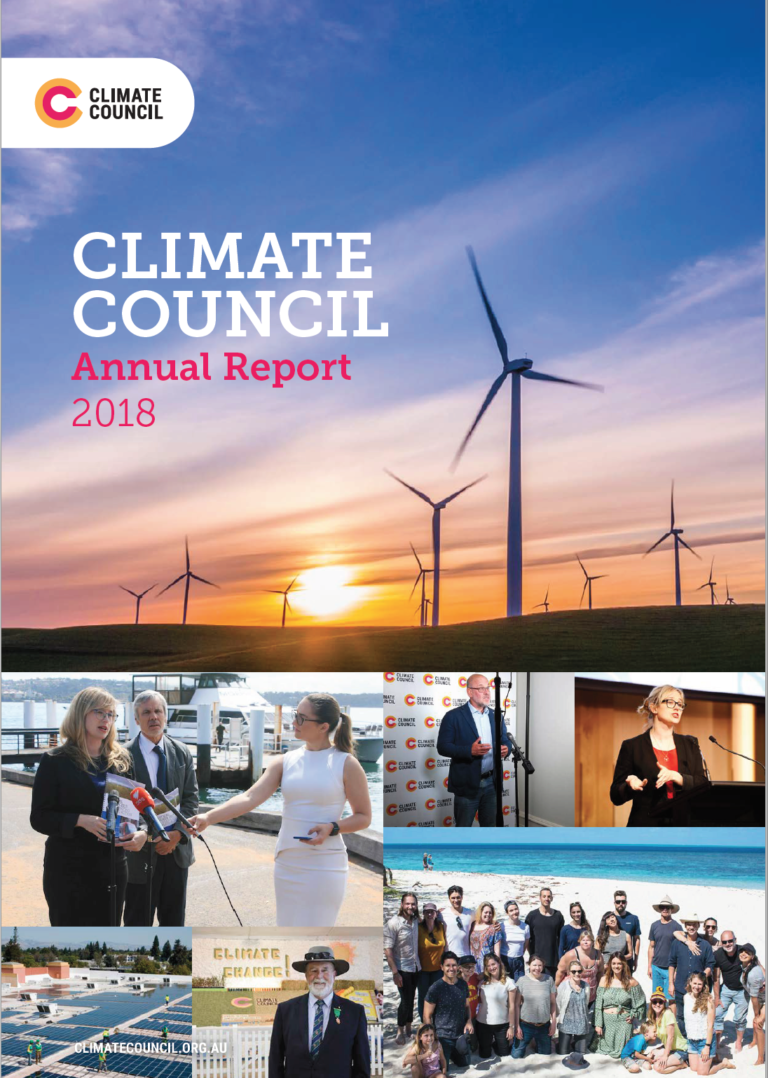 Climate Council Annual Report 2018 | Climate Council