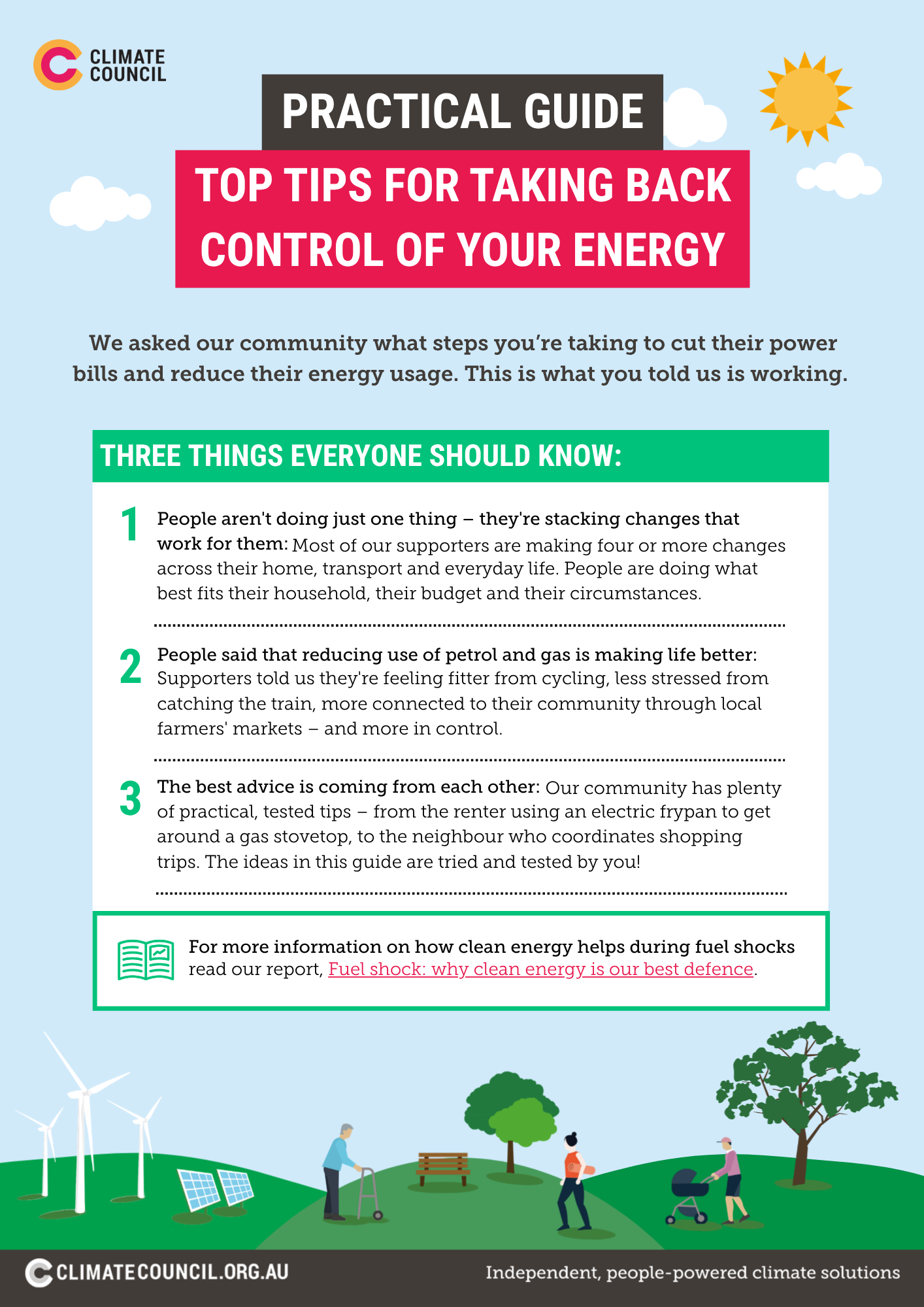 Guide: Top Tips For Taking Back Control Of Your Energy | Climate Council